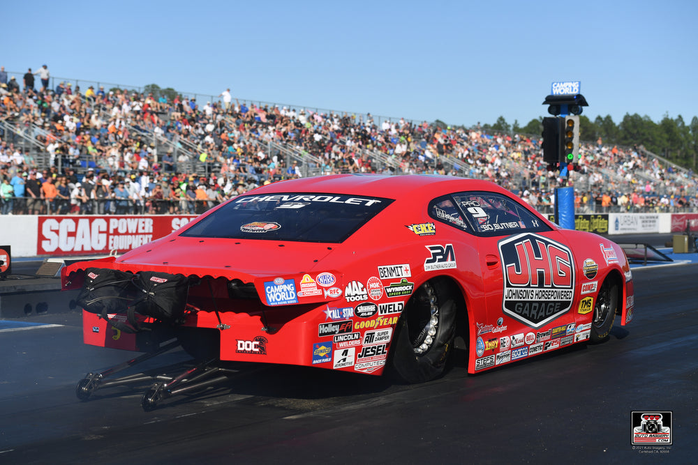 Tough start for Bo Butner and the #JHGDriven Chevy at NHRA Gatornation ...